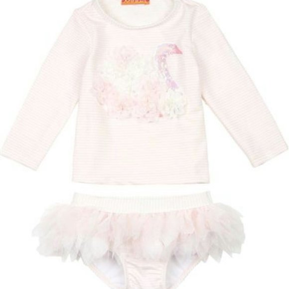 Kate Mack | Swim | New Kate Mack 2 Pc Swim Rashguard Top Bottom | Poshmark